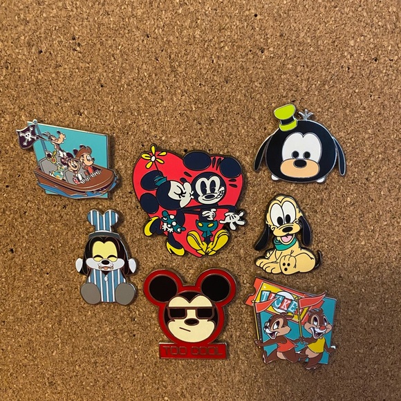 Disney | Other | Mickey And Friends Disney Character Pin Set | Poshmark